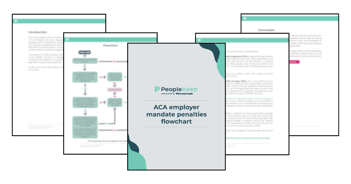 ACA employer mandate penalties flowchart | PeopleKeep